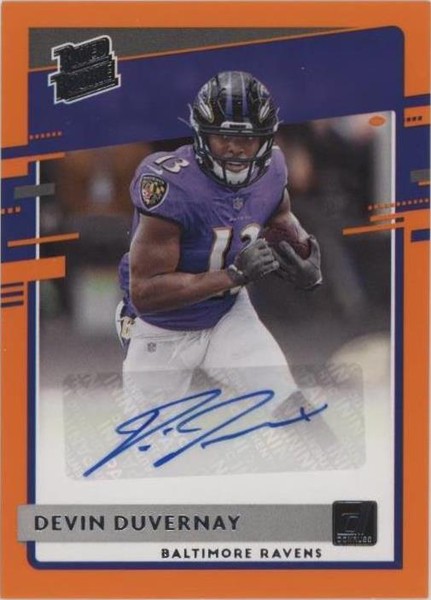 2020 Panini Donruss - Rated Rookie Orange Autographs #329 Devin ...