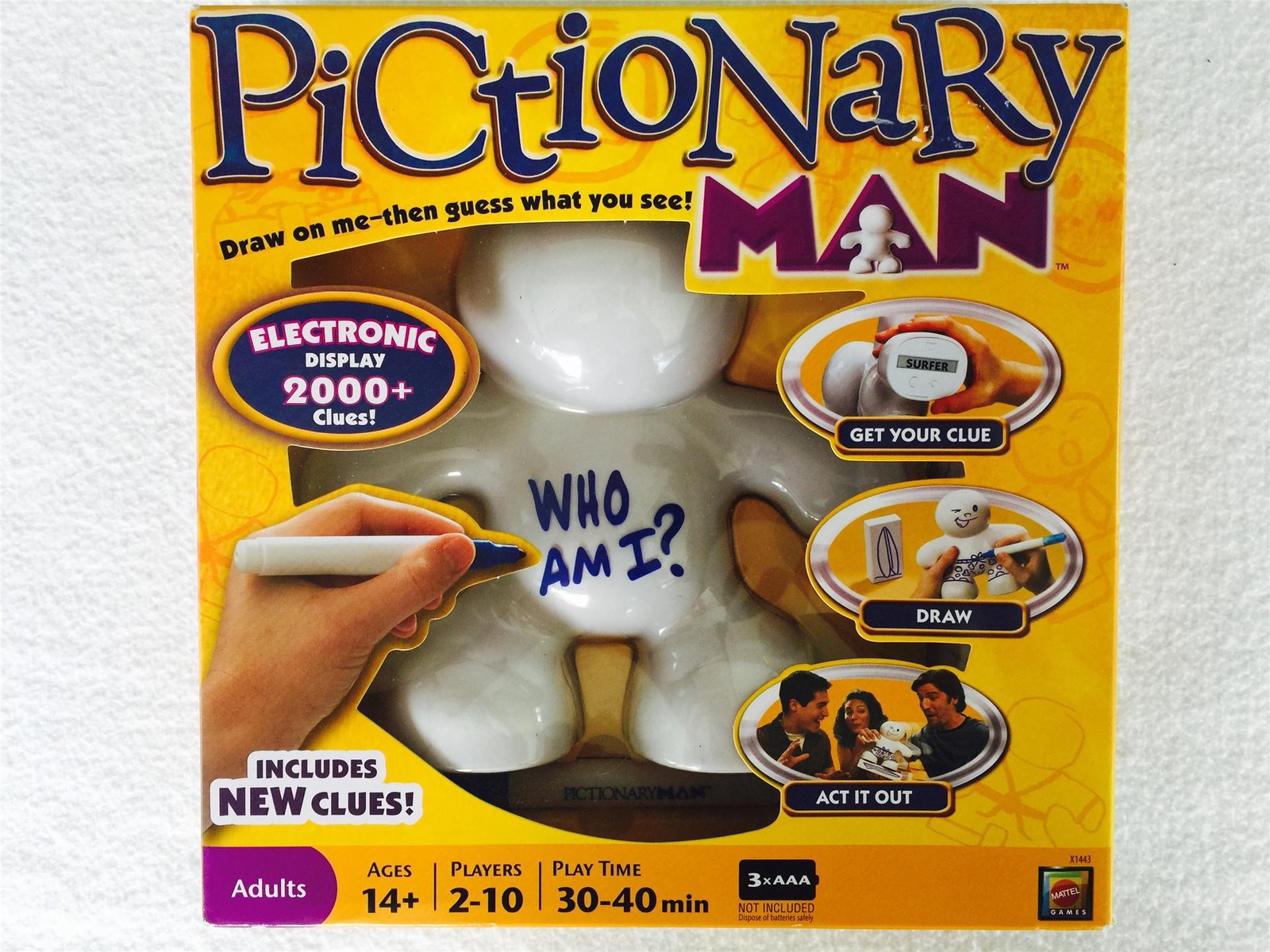 Pictionary Man Game Mattel Electronic Draw on me then guess what you ...
