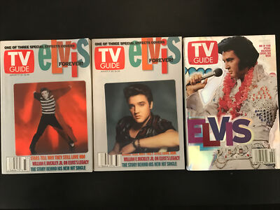 Lot of 3 Elvis Presley TV Guide Magazine Collector's Edition ...