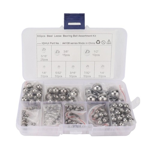 300pcs Silver Bearing Ball Assortment Kit Bicycles | eBay Australia