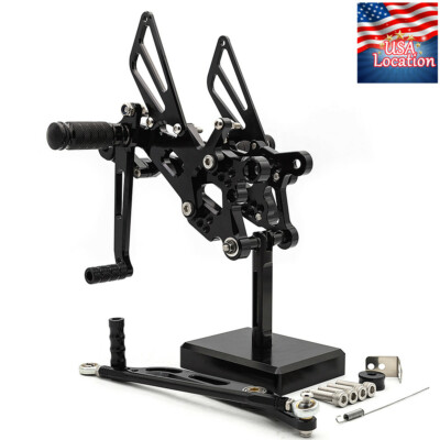 For Yamaha YZF R6 2006-2023 CNC Footpegs Rearset Rear Set Pedals GP ...