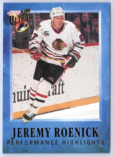 JEREMY ROENICK 1992-93 FLEER ULTRA JEREMY ROENICK 92-93 NO 3 41847 | eBay
