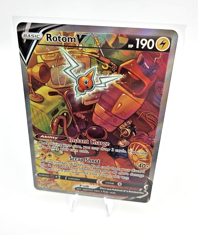 Rotom V (Alternate Full Art) 177/196 Swsh11: Lost Origin Holo | eBay