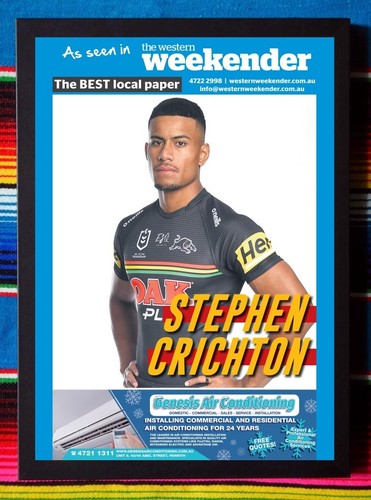 Framed 2021 PENRITH PANTHERS NRL Premiers Poster STEPHEN CRICHTON - 45 ...