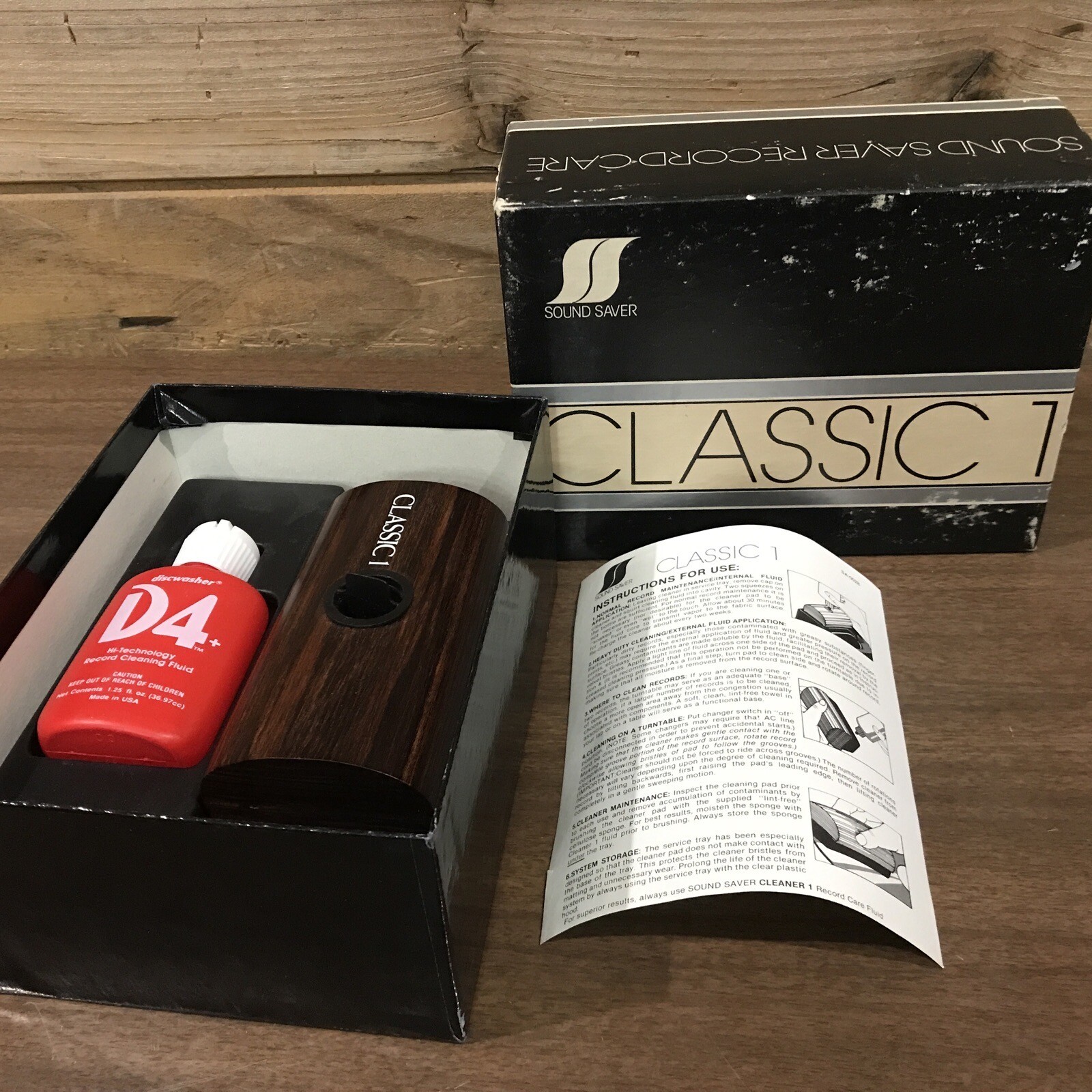 Vmtg CLASSIC 1 Sound Saver RECORD/ LP Cleaner Kit w/Box & Instruct ...