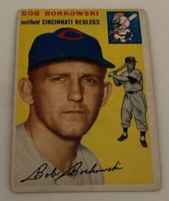 1954 Topps # 138 Bob Borkowski Baseball Card Cincinnati Redlegs Reds | eBay