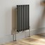 Anthracite Designer Radiator Vertical Horizontal Flat Panel Oval Column ...