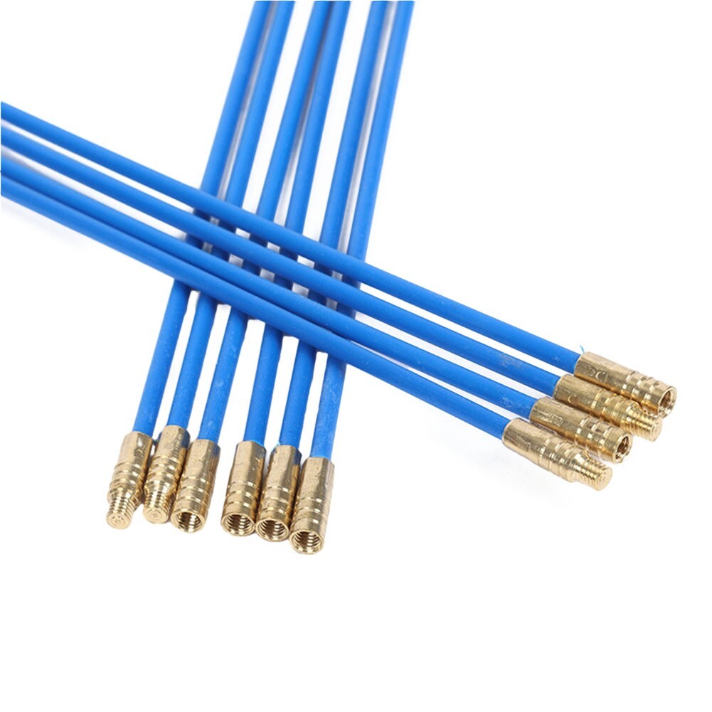 Threaded Fiberglass Electric Cable Threader 10 Rods x 33cm 4mm Cable ...