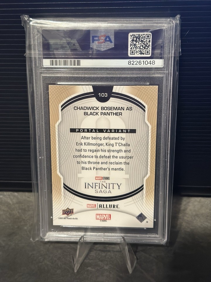 2022 Upper Deck Marvel Allure Black Panther Portal Variant PSA 10 | eBay