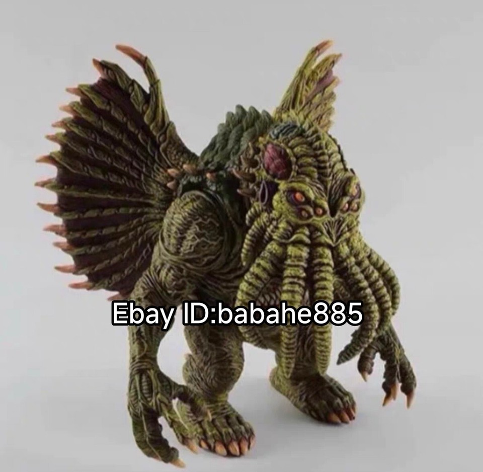 James Groman X 52Toys Cthulhu Kaiju Brown Green Sofubi Figure H30cm(11.8inch) | eBay