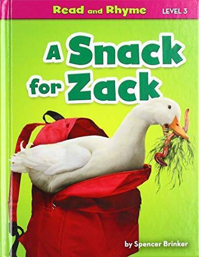 A Snack for Zack (Read and Rhyme Level 3) - Hardcover By Brinker ...