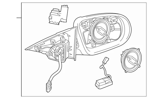 Genuine Mercedes-Benz Mirror Assembly - Left 205-810-09-05 | eBay