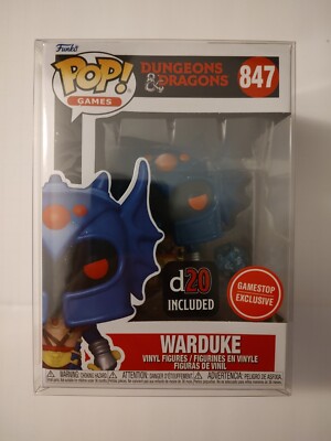 Funko Pop Warduke #847 Dungeons & Dragons Vinyl GameStop D20 Included ...