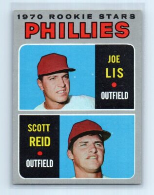 1970 Topps #56 Joe Lis RC/Scott Reid RC Philadelphia PHILLIES Rookie ...