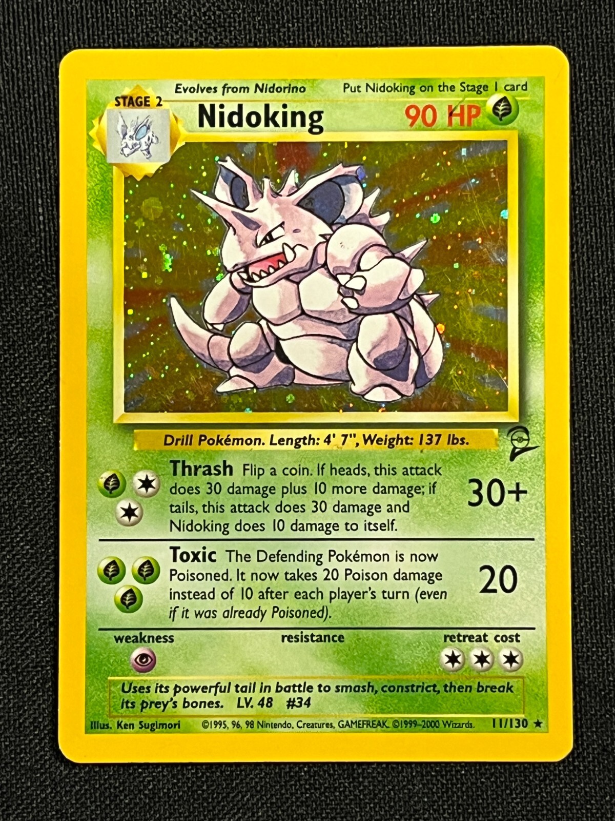 2000 Pokemon TCG Nidoking 11/130 Base Set 2 Holo Rare KB | eBay