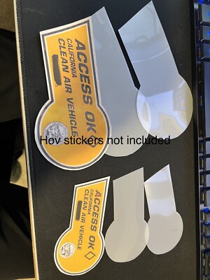 2022-24 California Carpool HOV Sticker Paint Protection Film underlay ...