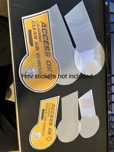 2022-24 California Carpool HOV Sticker Paint Protection Film underlay ...