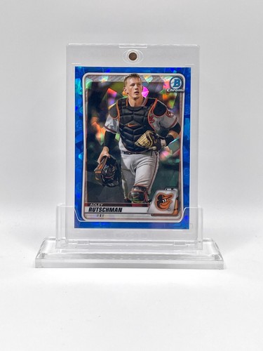 Adley Rutschman 2020 Bowman Chrome RARE SAPPHIRE REFRACTOR Rookie Card ...