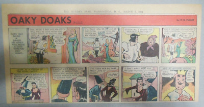 Oaky Doaks Sunday Page by RB Fuller from 3/7/1954 Size: 7.5 x 15 inches ...