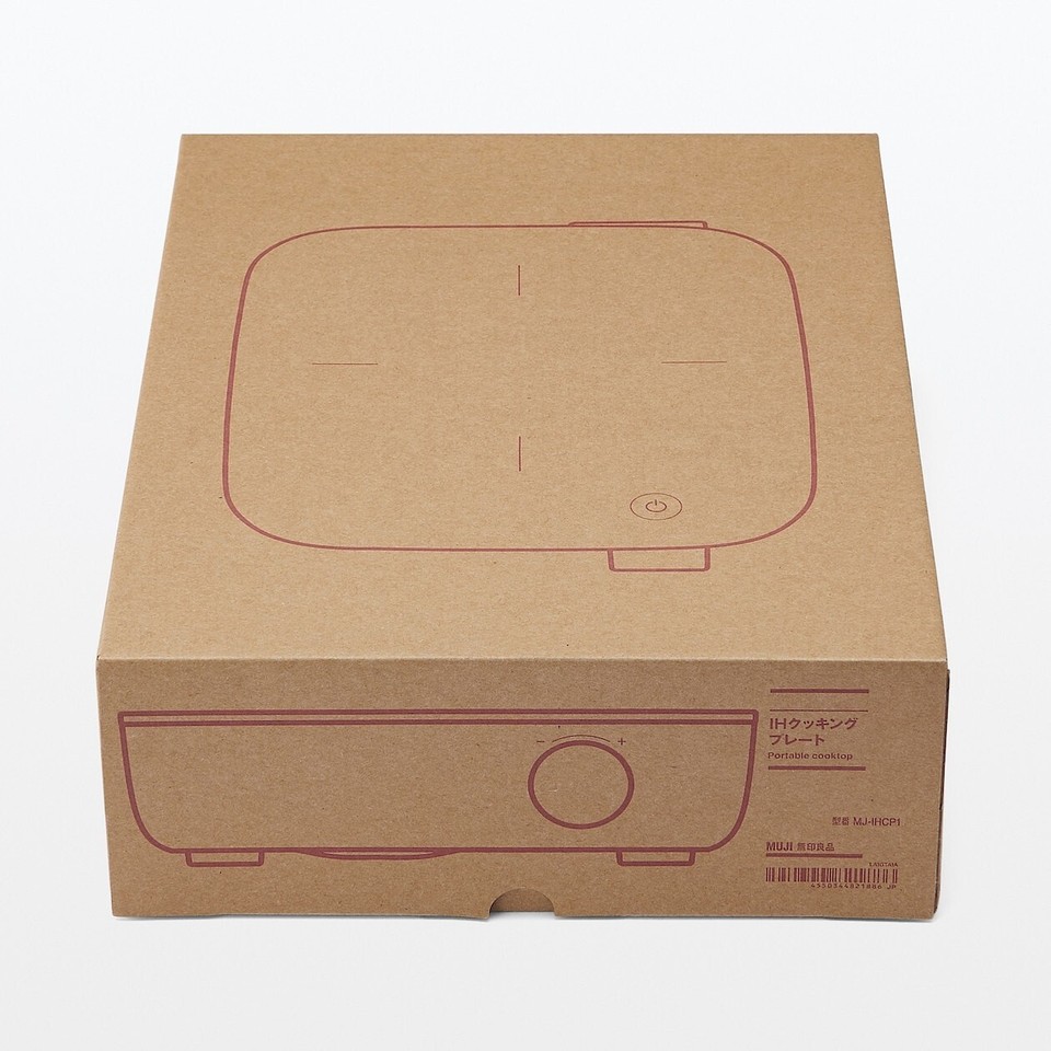 MUJI Portable IH Cooking Plate Cooktop MJ-IHCP1 Black 100V JP plug ...