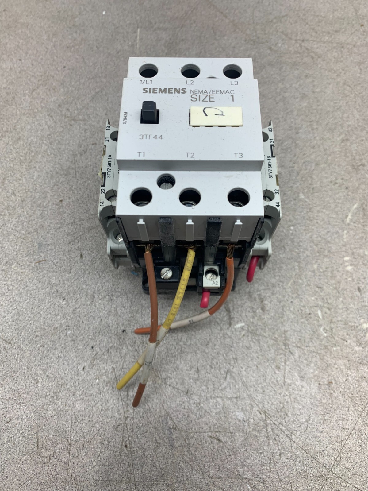 USED SIEMENS 3TF44 SIZE 1 STARTER 110/120V. COIL 3TF4422-0A1 | eBay