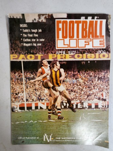 VFL Football Life 1972 (AFL) 42 Page Magazine | eBay Australia