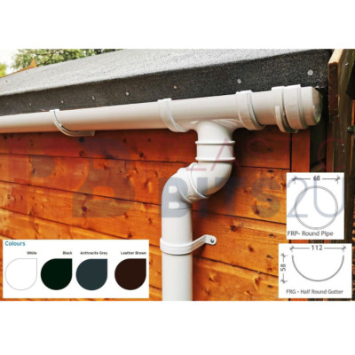 Guttering Kit, Sheds, Garages, Outhouses & Small Buildings, Waterbutt ...