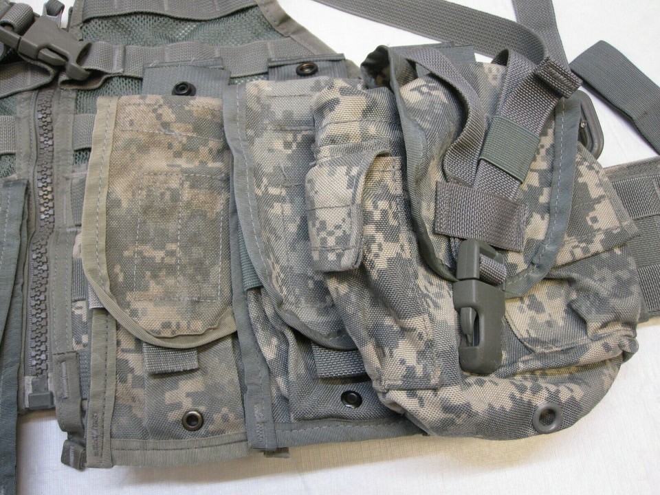 ARMY ACU DIGITAL FLC VEST RIFLEMAN SET FIGHTING LOAD CARRIER LBE LCE W ...