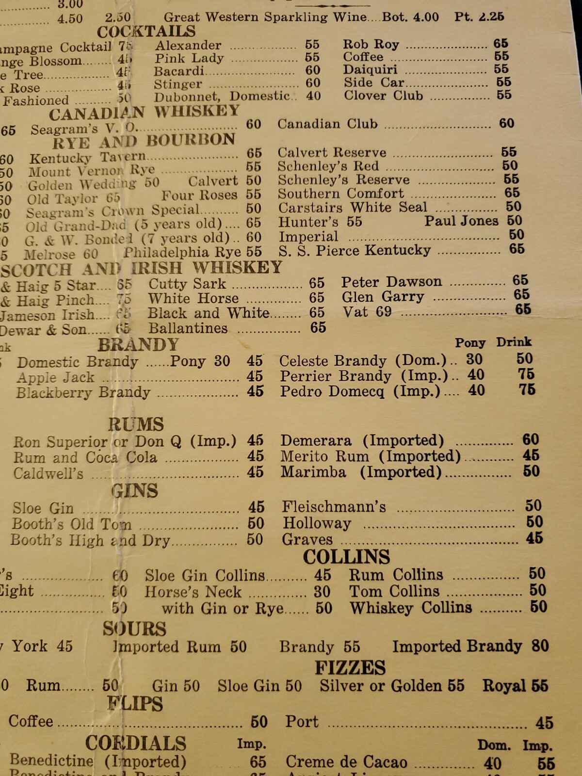 Vintage 1930s 1940s Boston Menu Pieroni’s Sea Grills And Restaurants | eBay