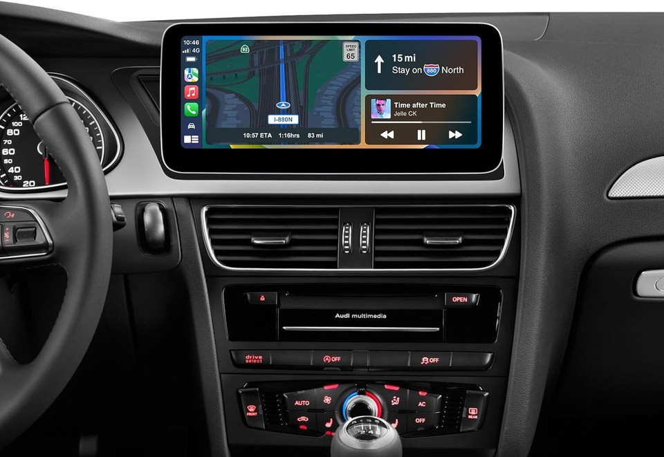 10.25" Android 14 6+64GB Car Stereo GPS CarPlay For Audi A4 S4 A5 S5 ...