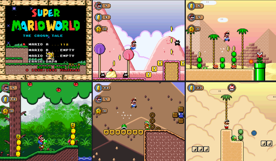 Super Mario World The Crown Tale English Game For SNES NTSC-U/C US ...