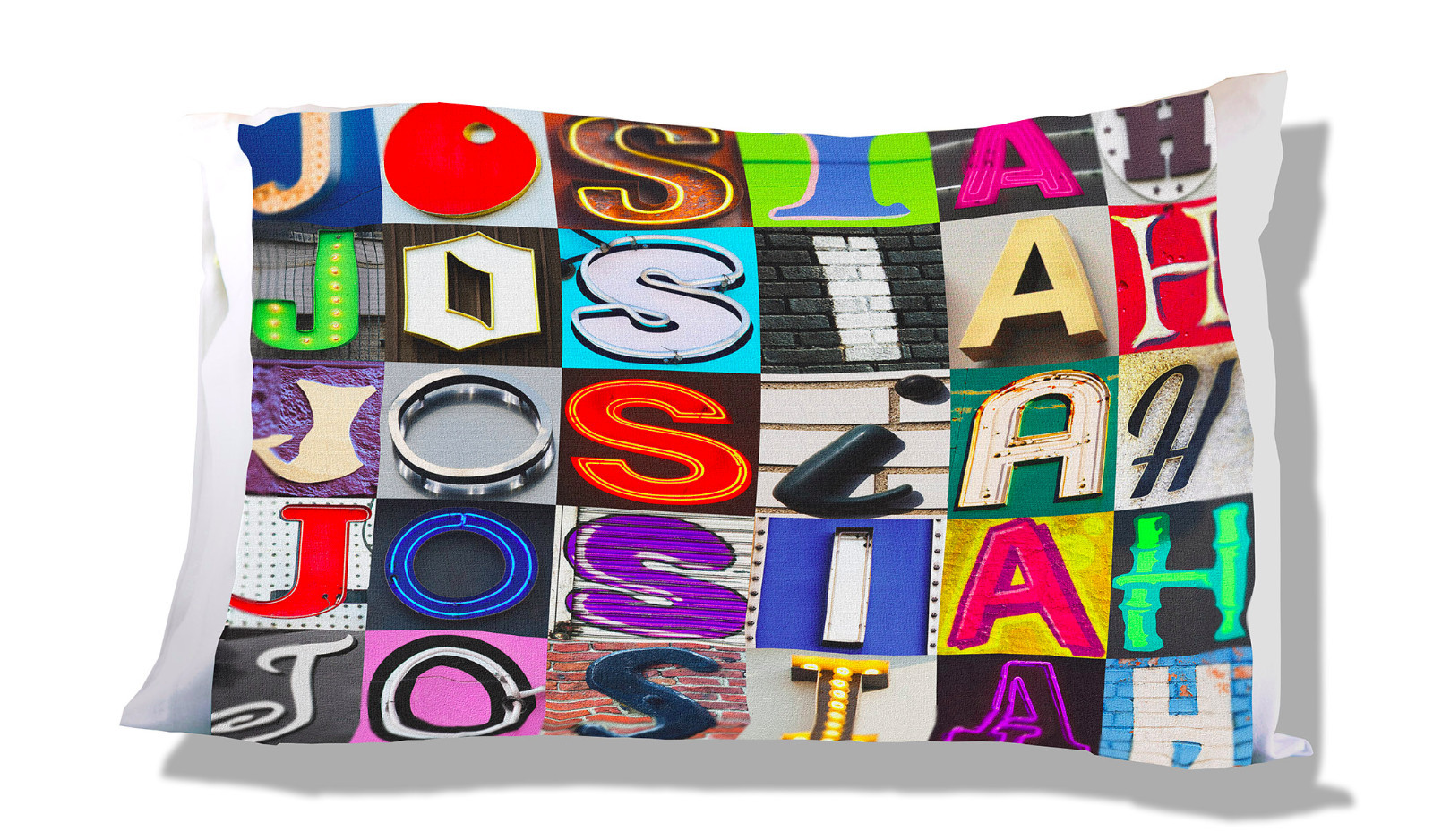 Personalized Pillowcase featuring JOSIAH in photo of actual sign ...