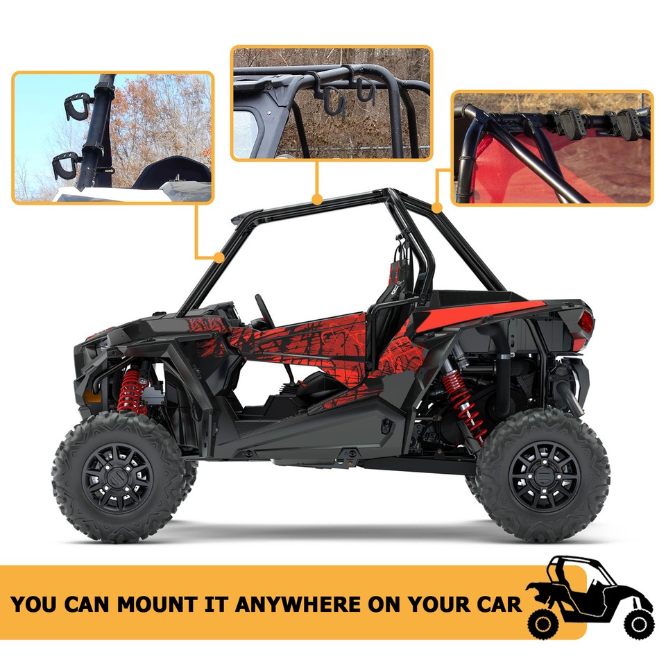 UTV Gun Holder Grip Rifle Shotgun Mount Rack for ATV Polaris RZR Can Am ...