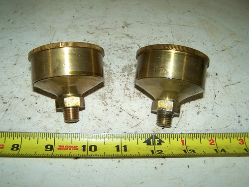 2 1/2" Brass GREASE Cups Hit Miss Engine Steam Tractor Grinder Pump ...