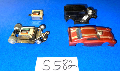 SLOT CARS VINTAGE RIGGEN HO SCALE BRASS PAN CARS 1 CHASSIS 2 BODIES | eBay