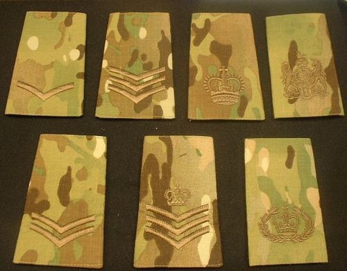 NCO`S & WO MTP Rank Slides SGT Multicam Rank Slides Multi Terrain ...