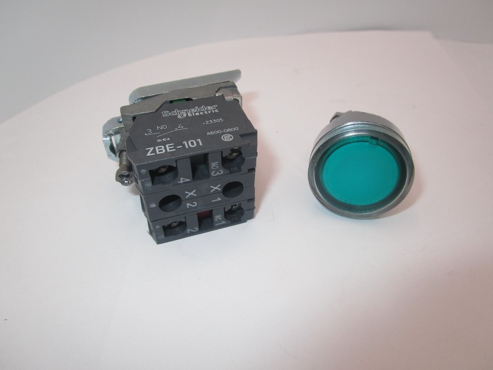 XB4BW3365 SCHNEIDER Green Illuminated Push Button Harmony 22mm FAST ...