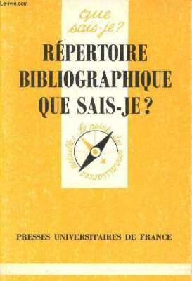 Répertoire bibliographique Que sais-je ? (Collection "Que sais-je | eBay