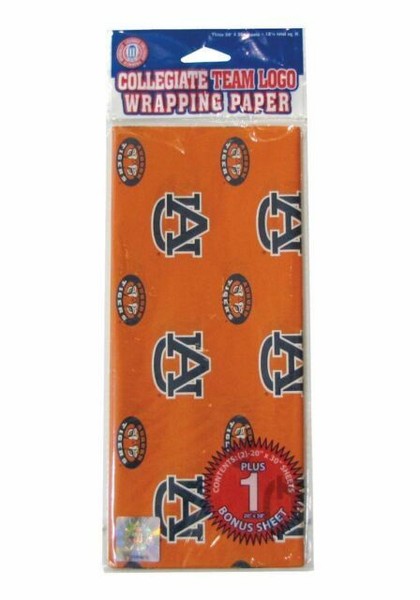 NCAA College Wrapping Paper Auburn Tigers Pro Specialties Group for ...