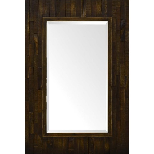 Ren Wil MT11713 Acacia 36in by 24in Rectangular Beveled Wood Framed ...