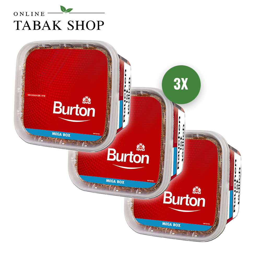 BURTON Tabak Red Volumentabak XXXL (3 x 290g) Eimer | eBay