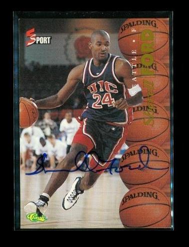 Vintage 1995 CLASSIC 5 SPORT AUTOGRAPH Basketball Card SHERELL FORD ...