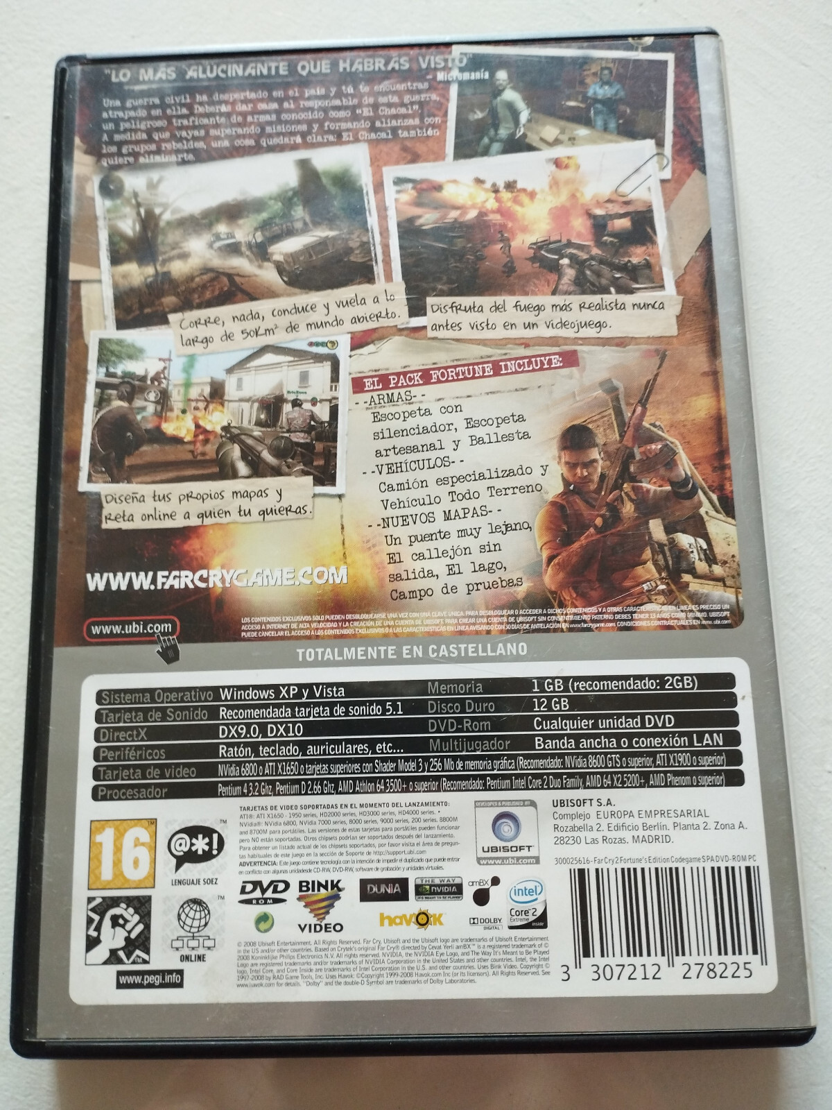 Far Cry 2 Fortune´S Edition Ubisoft - juego para PC Dvd-rom Spain Am | eBay