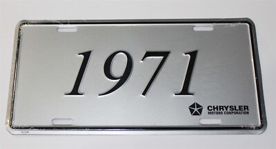 NEW Mopar 1971 Model Year License Plate | eBay