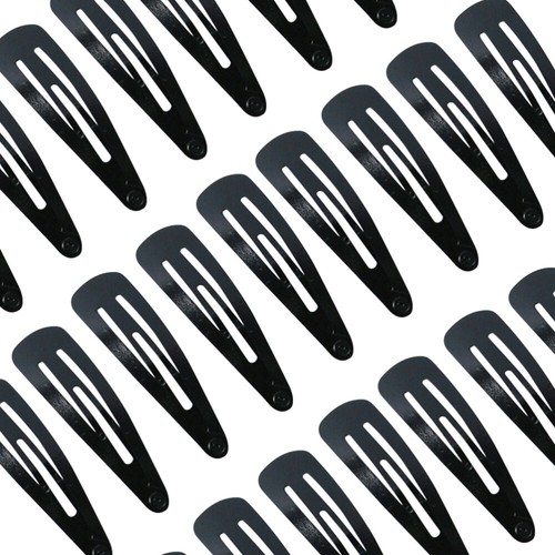 50 Pcs Metal Barrettes Women Snap Hair Clips Black Side Mini Child | eBay