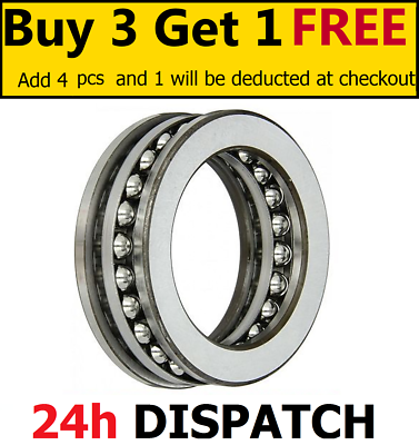 51100 - 51118 Thrust Ball Bearings - ALL SIZES | eBay