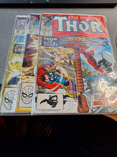 Marvel Comics Mighty Thor 390, 392, 393 VF KEY Capt America lifts ...