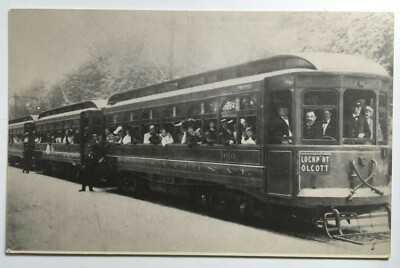 Postcard Vintage Brill IRC Trolley streetcar Olcott William Reed Gordon ...