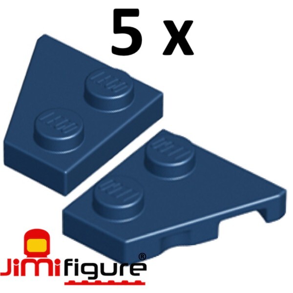 NEW 10 x LEGO Wedge Plate 2x2 Left & Right Dark Blue 24299 24307 Bulk ...