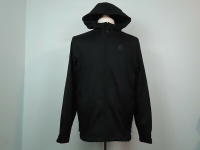 Gerry Men’s Windbreaker Jacket Hooded Logo Front Black Size M Medium | eBay